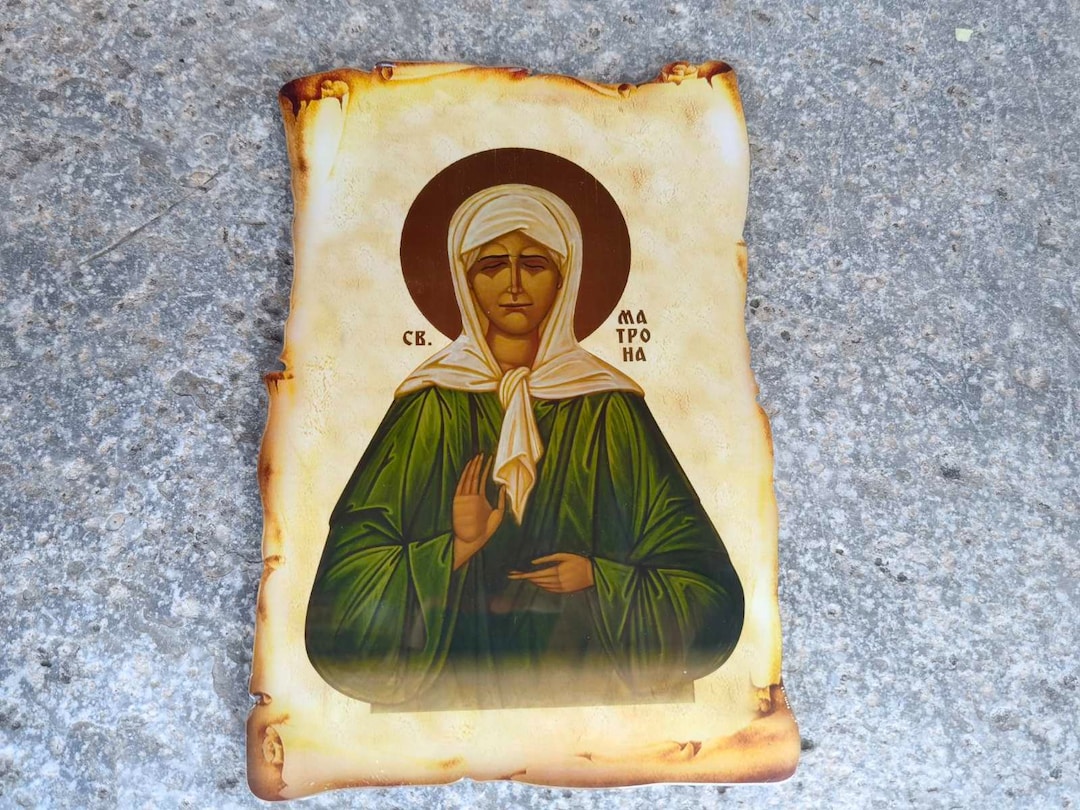 Orthodox Christian Icon of Saint Matrona, Icon of Saint Matrona ...