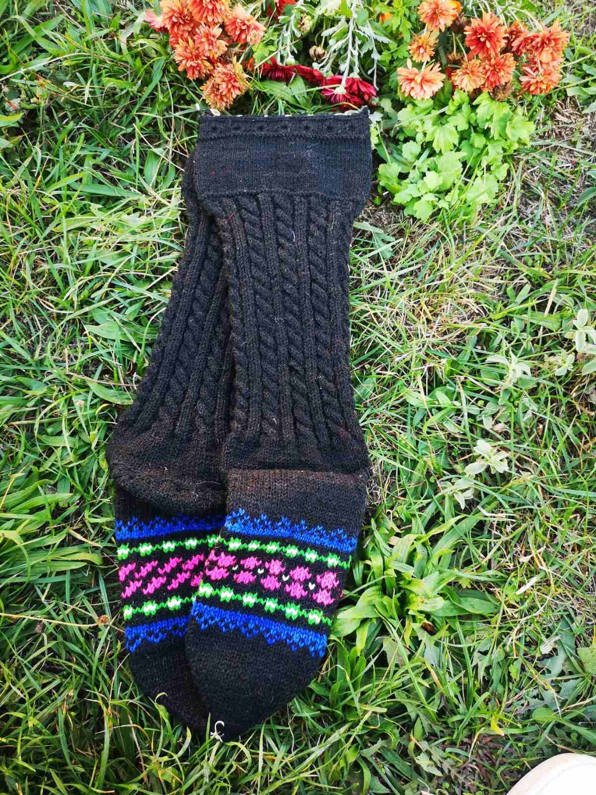 Women's Ethnic Antique Hand Knitted Socks, Women's Ethnic Socks From ...