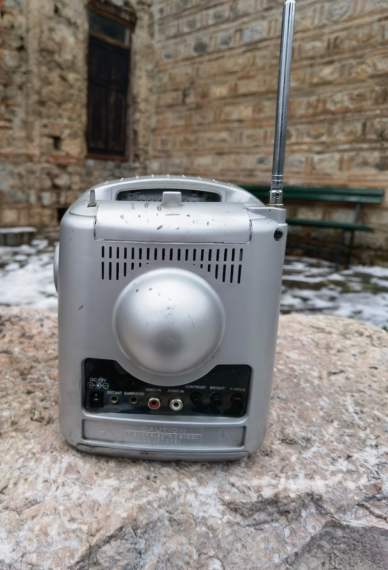 Premier Silver Mini Portable TV and Radio Receiver, Vintage 1990's ...