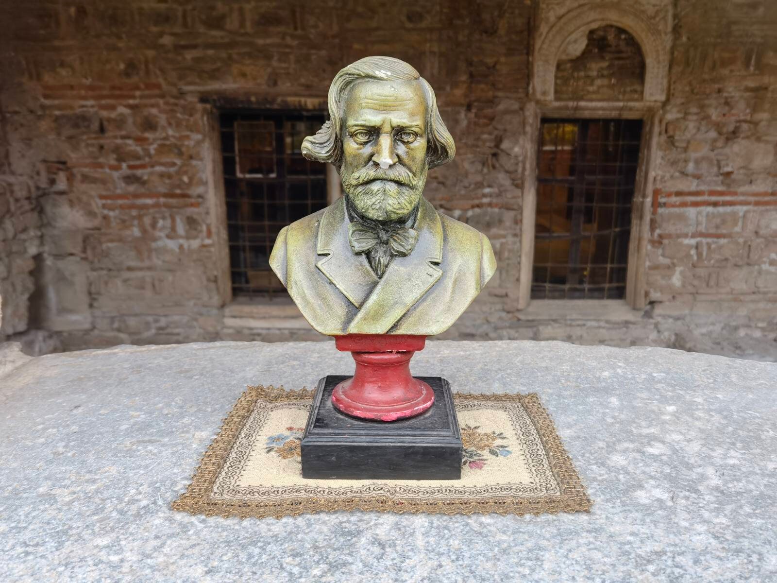 Handmade Old Bust of Giuseppe Verdi, Plaster Bust of the Great Giuseppe ...