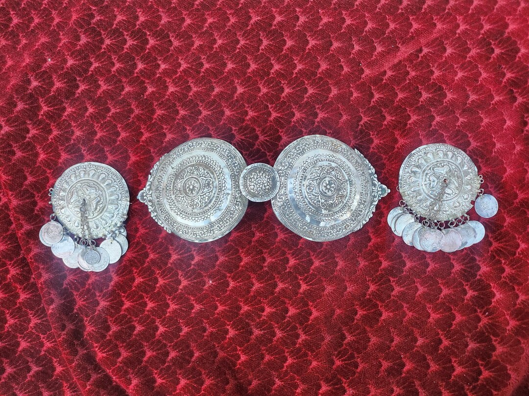 Antique Silver Belt Buckle - Pafti and Two Jewelry Pieces - Trepki Part ...