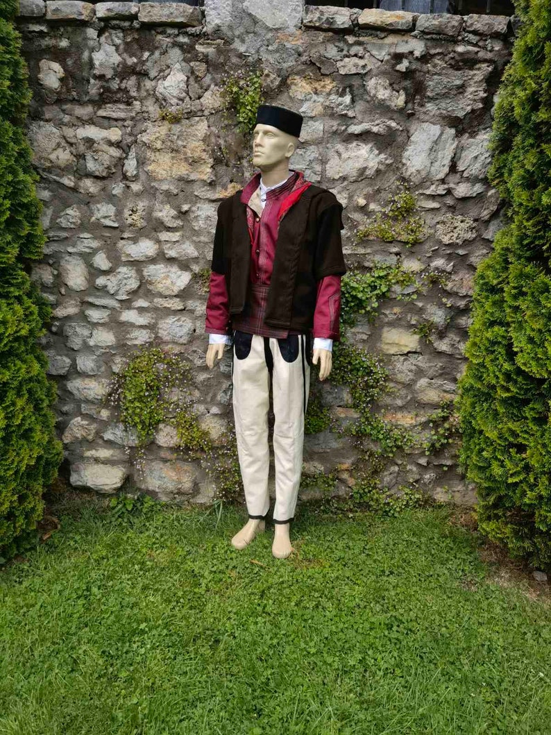 Men's Ethnic Costume of Mala Reka, Galichnik, Miyak Men's Complte ...