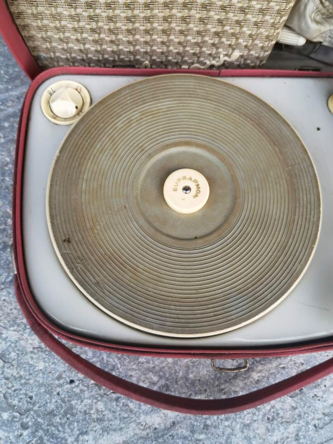 Vintage Supraphone Record Player, Portable Retro Record Player - Etsy