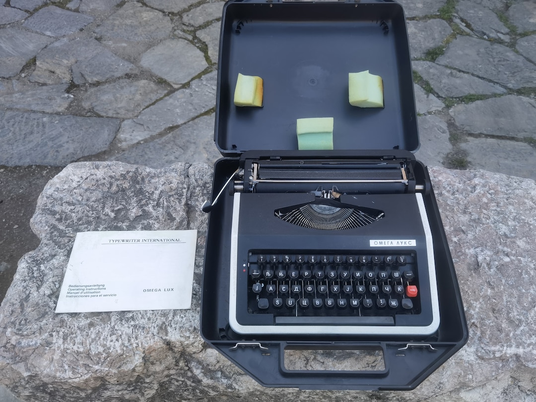 Omega Lux Cyrillic Macedonian Alphabet, Vintage Portable Manual ...