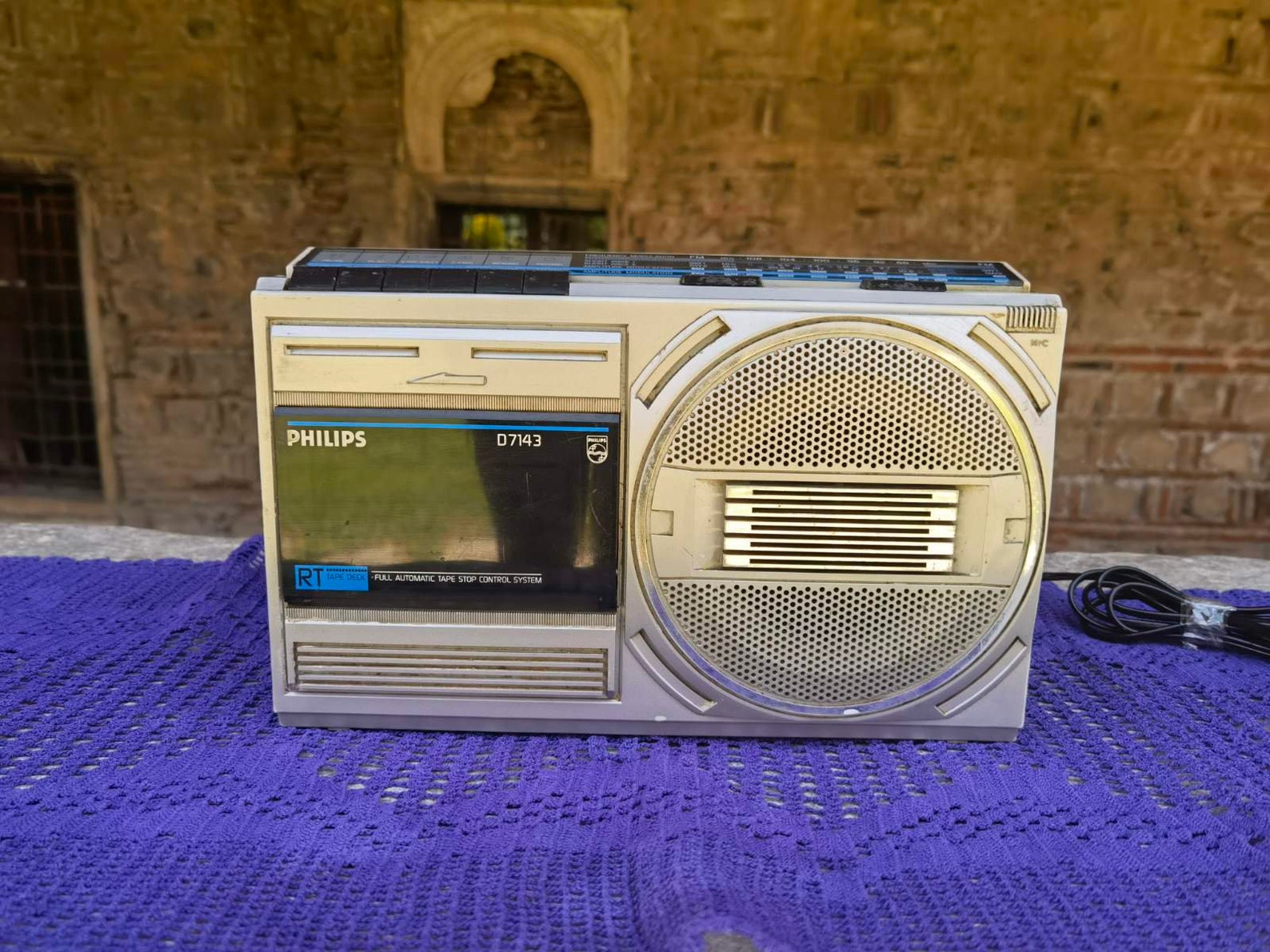 Portable radio cassette player Phillips D7143 vintage | Etsy