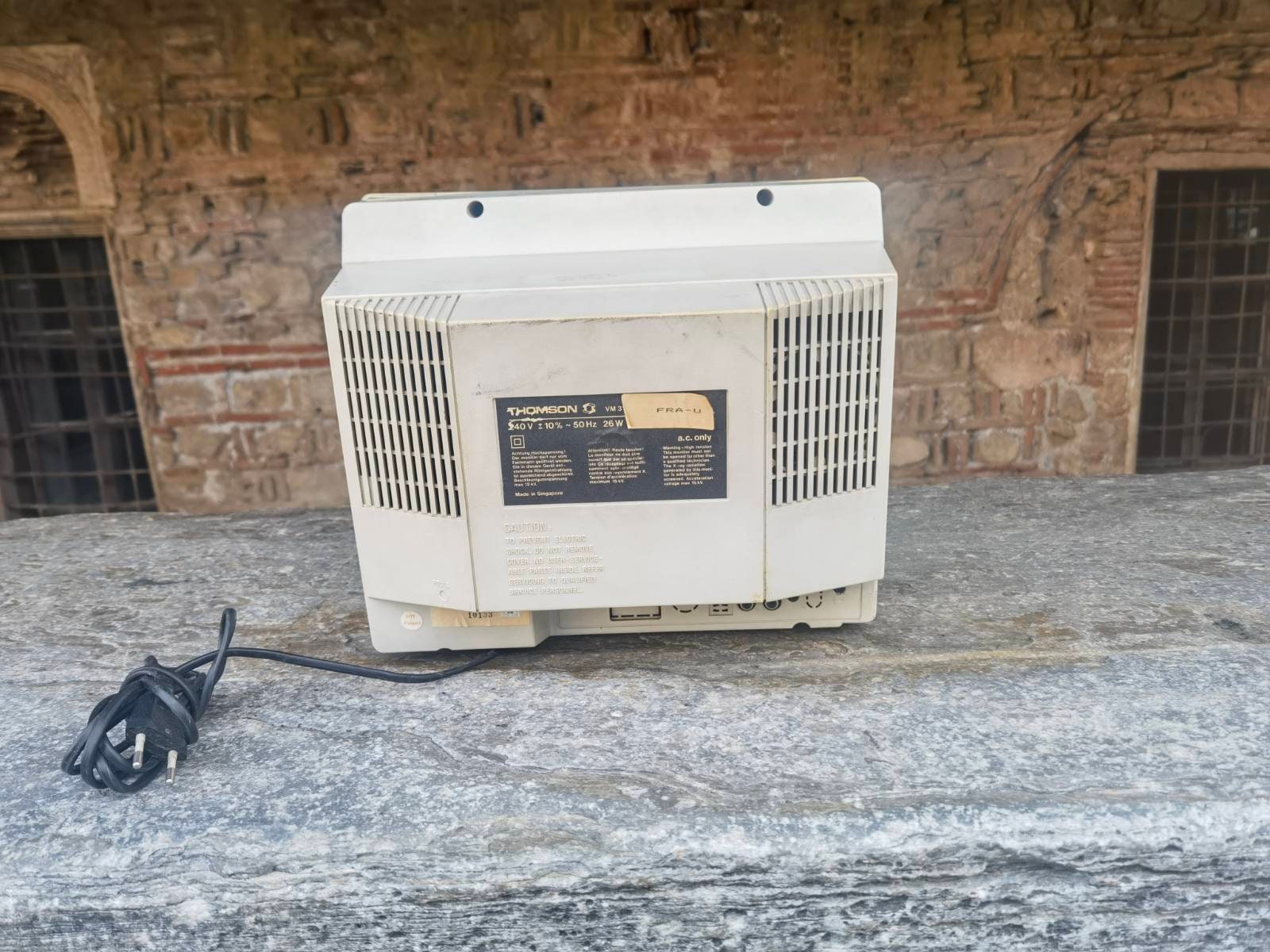 Thomson Computer Monitor, Vintage 1980's Monochromatic Computer Monitor ...