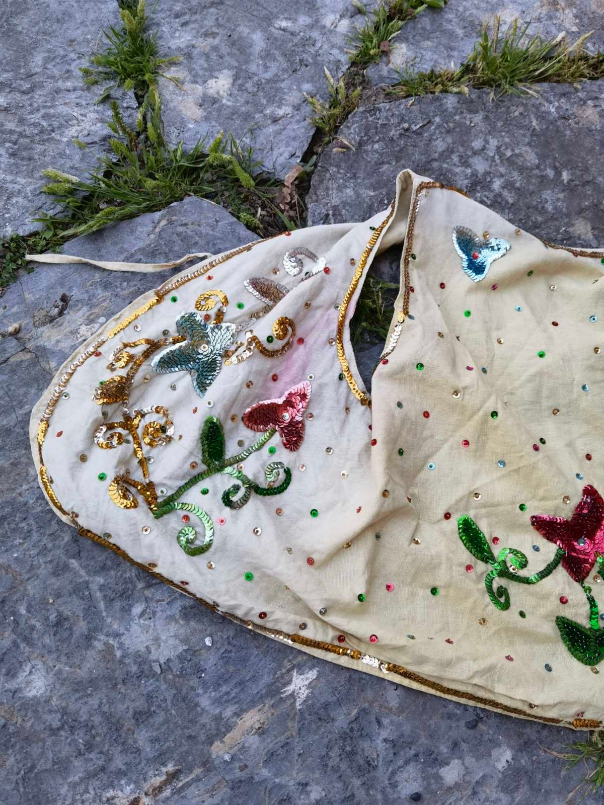 Hand Decorated, Hand Embroidered Cotton Vest, Vintage Handmade Vest - Etsy