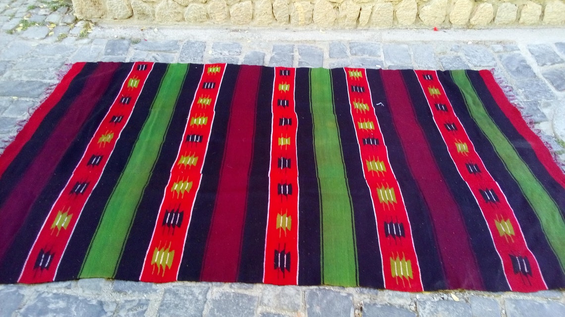Carpet Folklore Pattern. Traditional Folklore Carpet. Handmade and ...