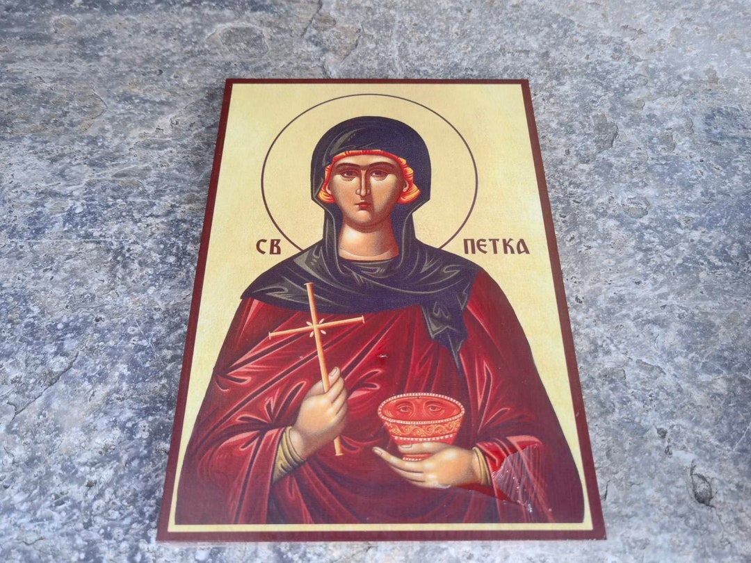Icon of Saint Paraskeva, Orthodox Christian Icon of Sveta Petka - Etsy