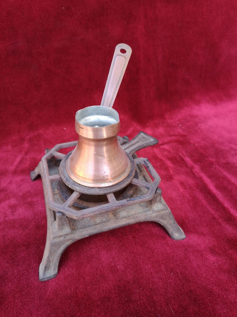 Old Metal Water Heater and a Gezve for Making Turkish Coffee, Copper ...