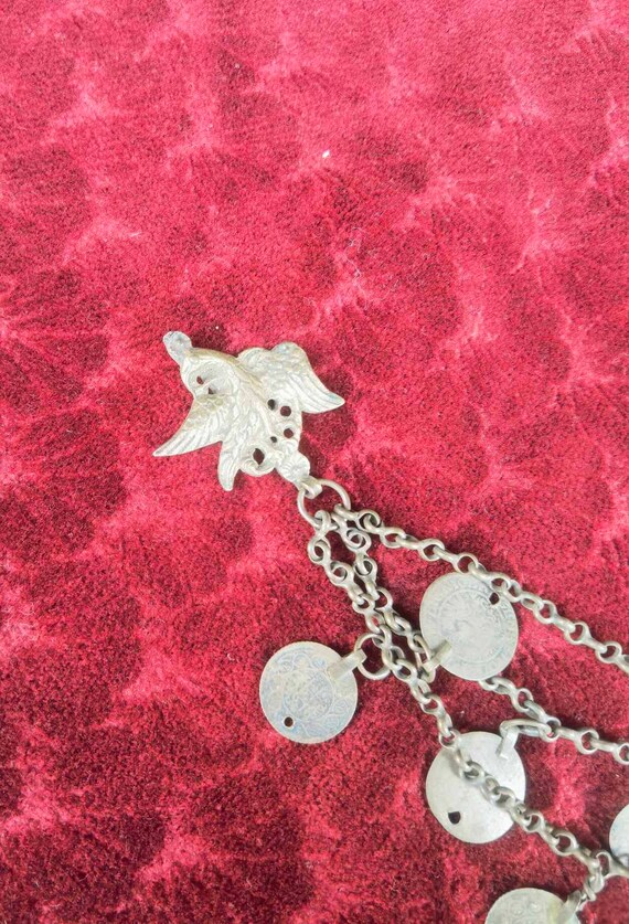 Silver woman's ethnic decorative chest chain, Radovis… - Gem