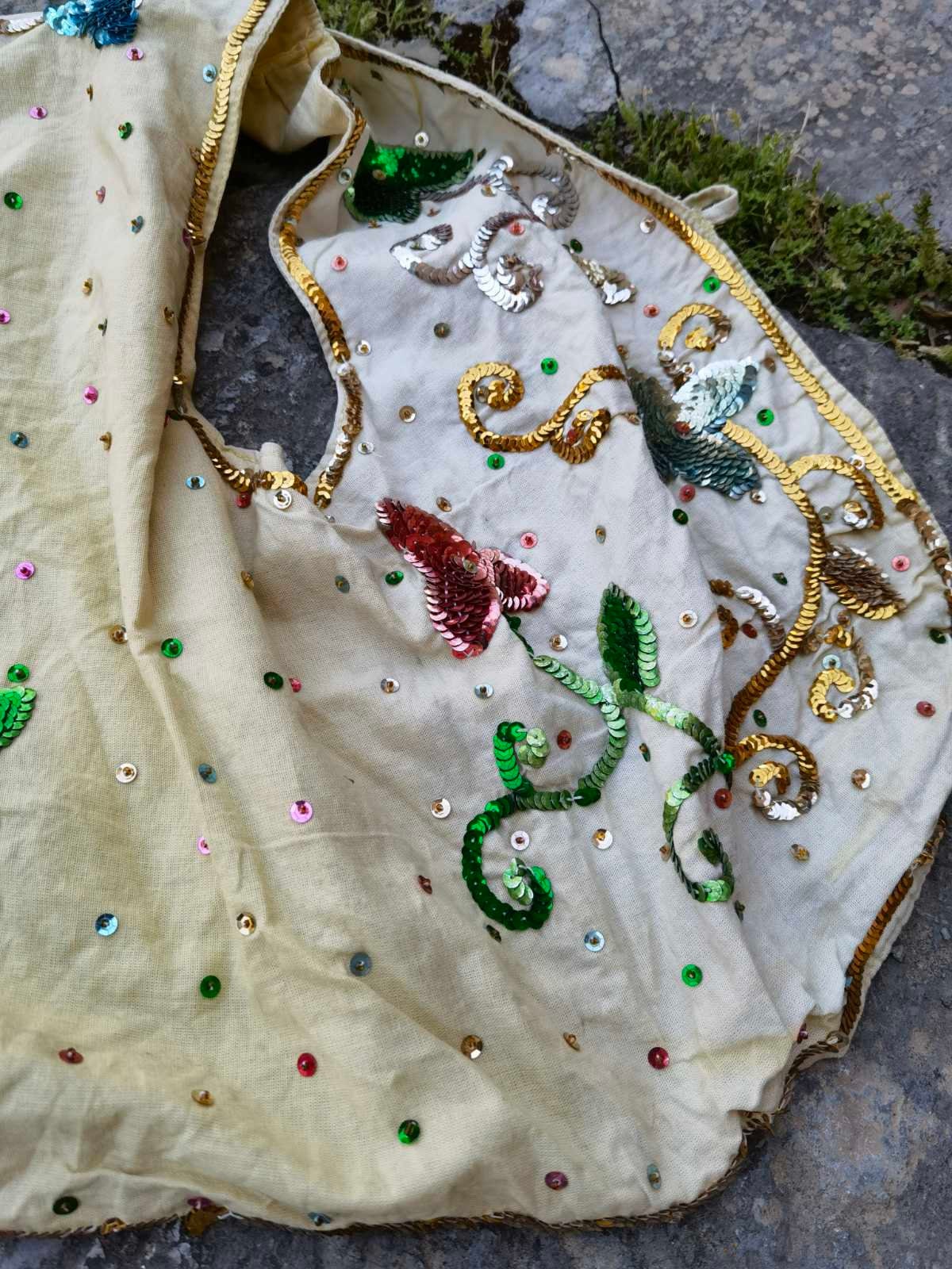 Hand Decorated, Hand Embroidered Cotton Vest, Vintage Handmade Vest - Etsy