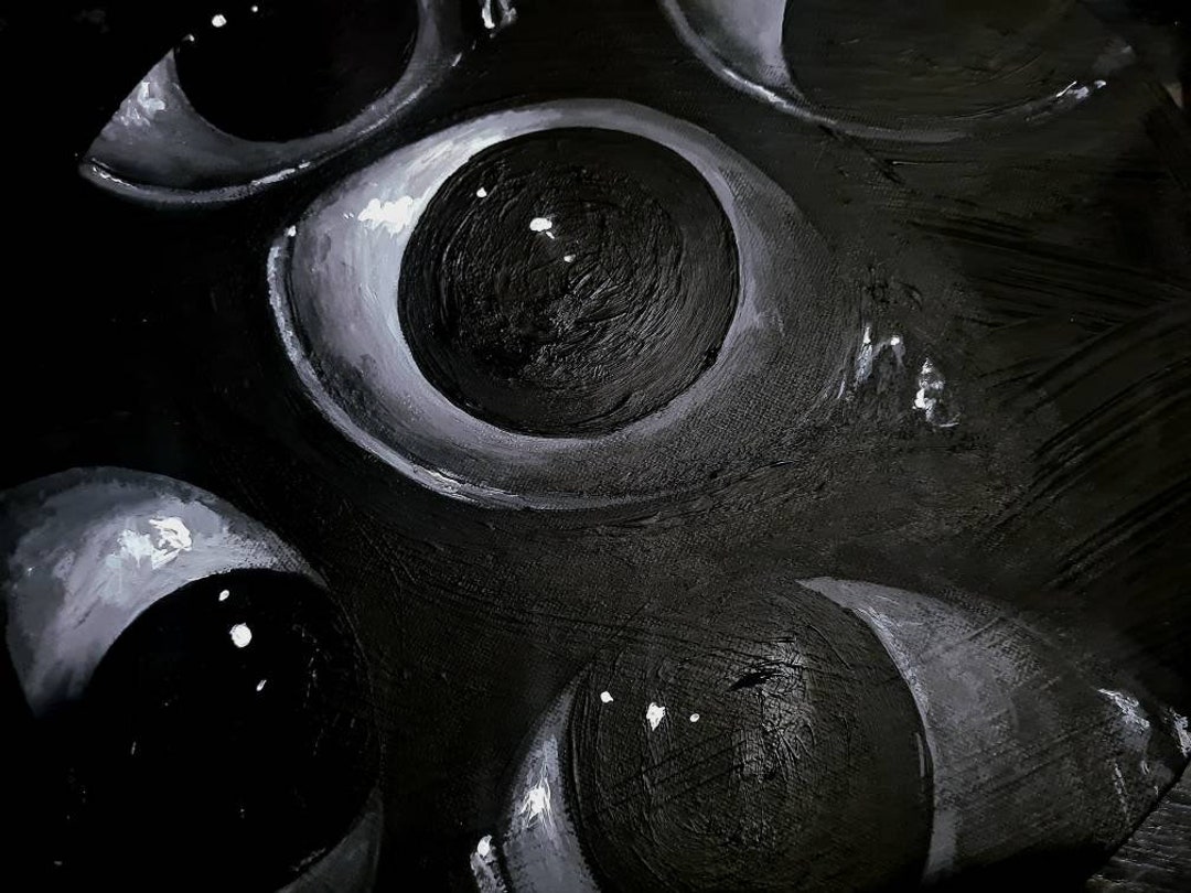 Gothic/dark/horror/weird Art/eyeball/creepy Eye analog in Acrylic 30cm ...