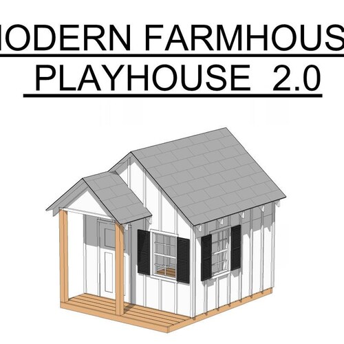 Modern Farmhouse Playhouse - Etsy