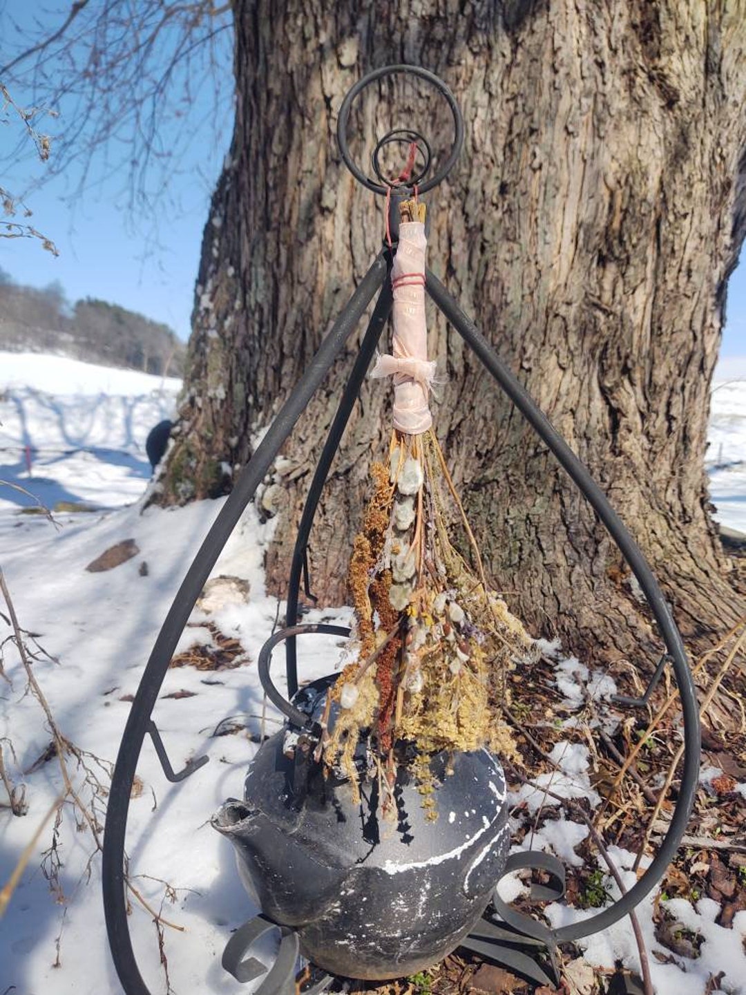 Besom Spring Broom Lore Witchcraft Floral Besom Brooms - Etsy