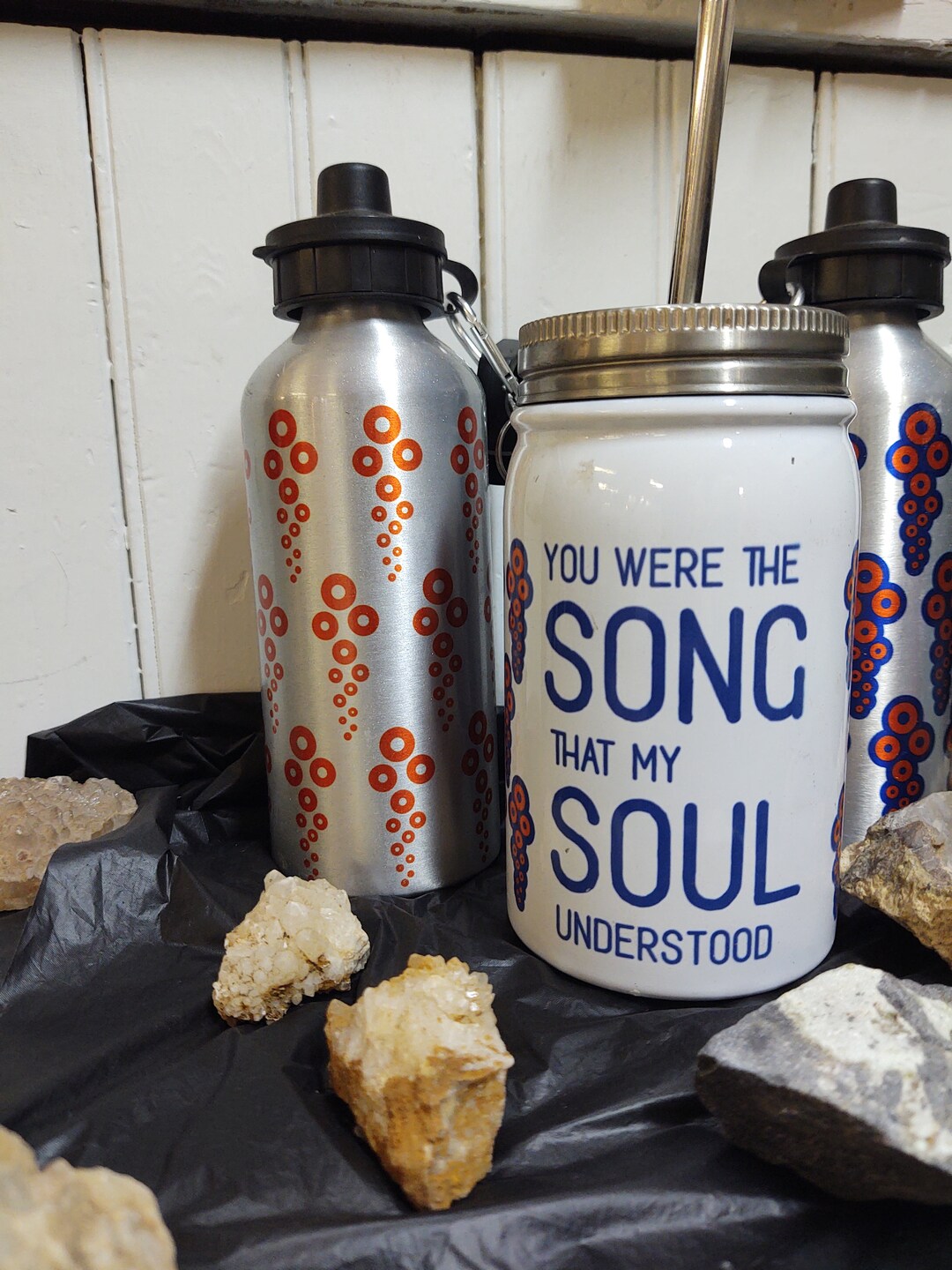 Donut Mason Phish Phan Double Walled Mason With Metal Straw - Etsy