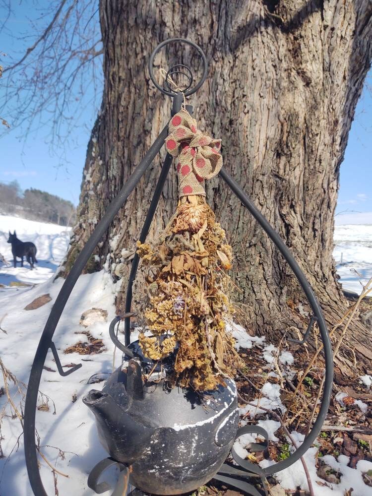 Besom Spring Broom Lore Witchcraft Floral Besom Brooms - Etsy