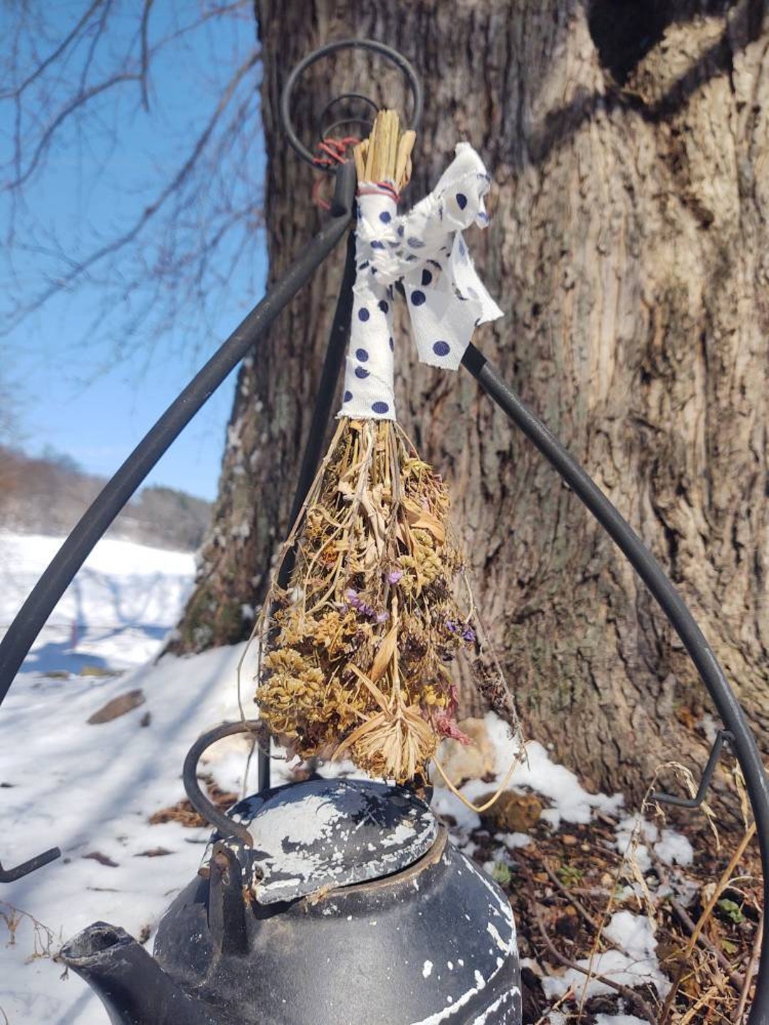 Besom Spring Broom Lore Witchcraft Floral Besom Brooms - Etsy