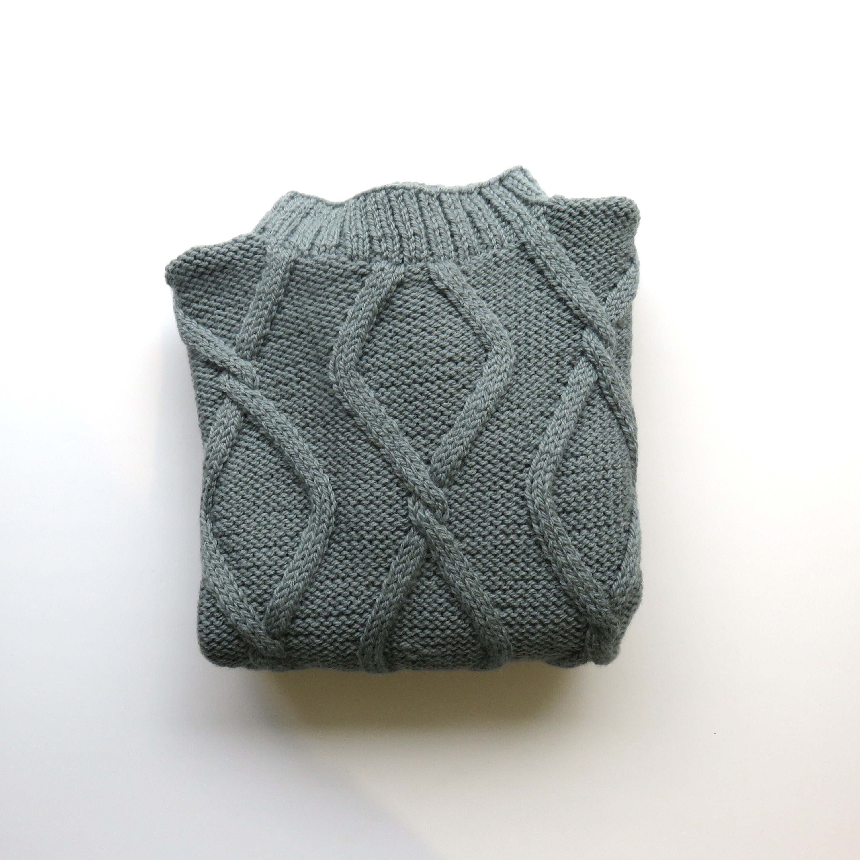 Knitting Pattern PDF File // Alpaca Wool Cable Pullover// Knitted ...