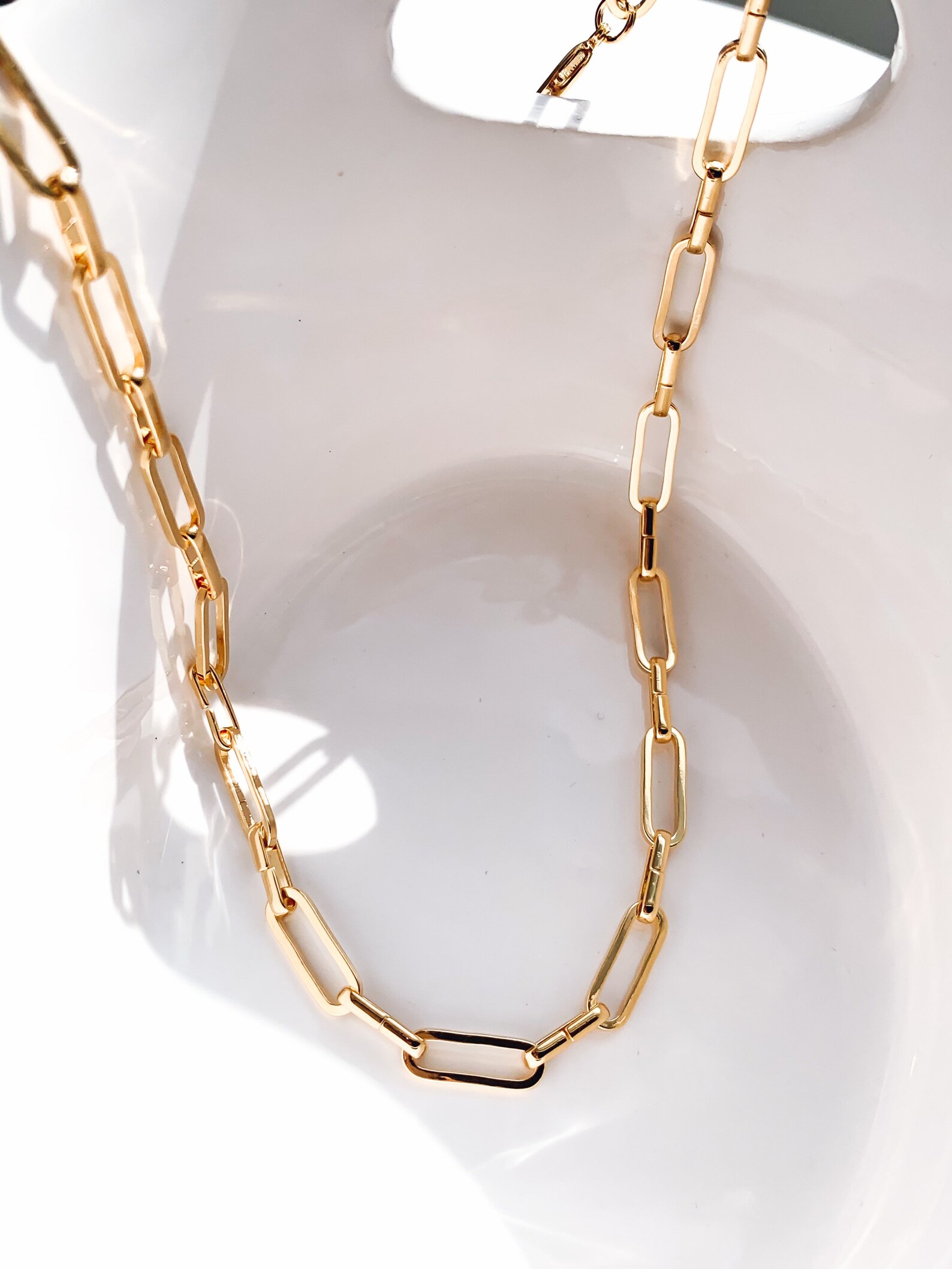 18kt Gold Filled Paper Clip NecklaceGold Filled Paper Clip | Etsy