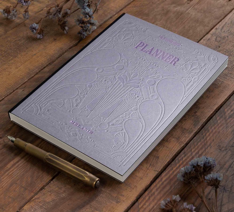 Calendar Hand-bound | Artdeco Planner | Weekly Planner | Appointment ...