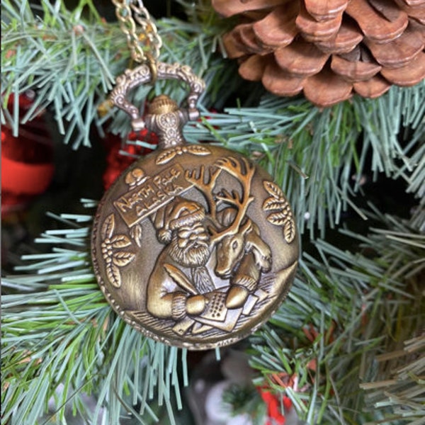 Santa Pocket Watch - Etsy