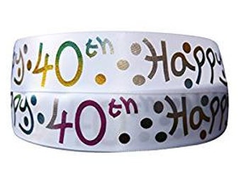 40th Birthday Ribbon - Etsy
