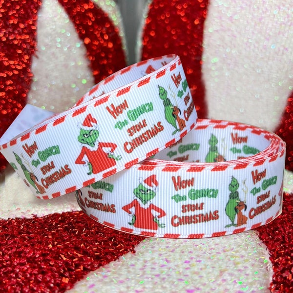 Grinch Ribbon - Etsy UK