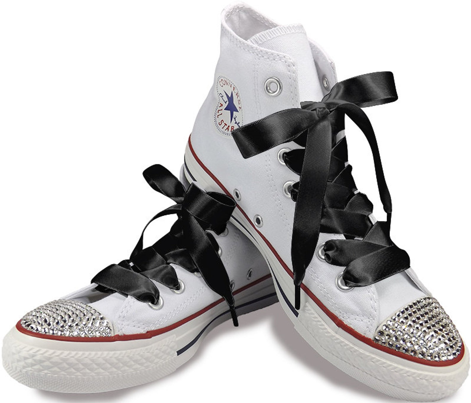 Black Satin Ribbon Shoelaces in for Wedding Customised - Etsy UK