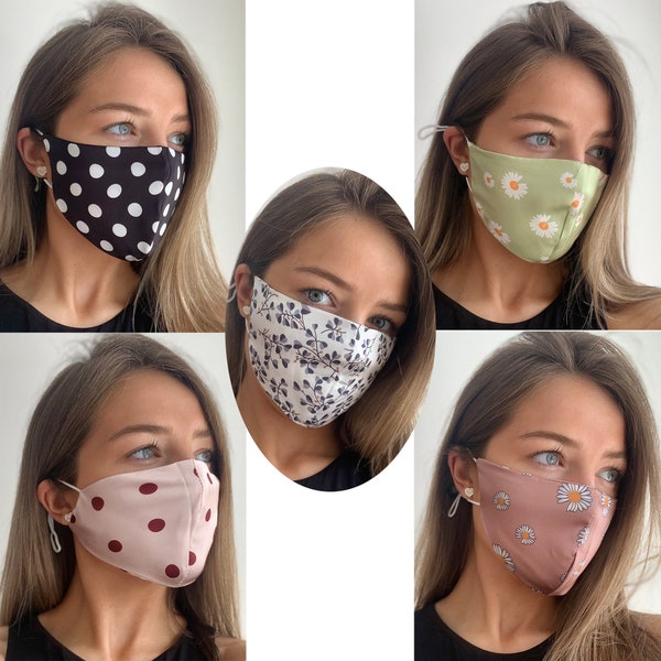 Bandana Face Mask With Ear Loops - Etsy