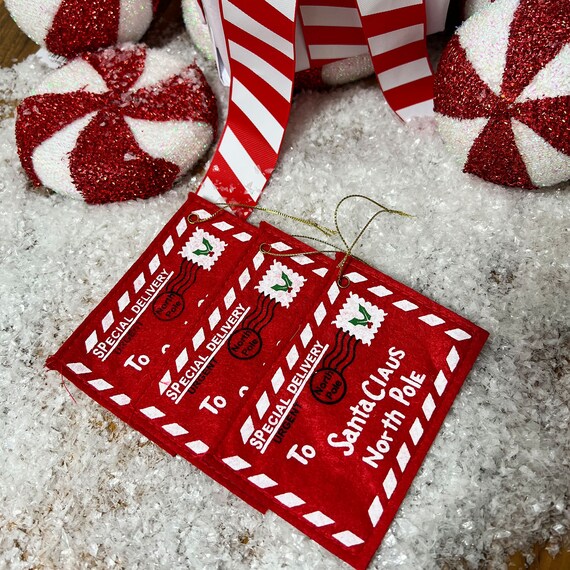 Special Delivery Letter to Santa Red Felt Envelope Christmas | Etsy