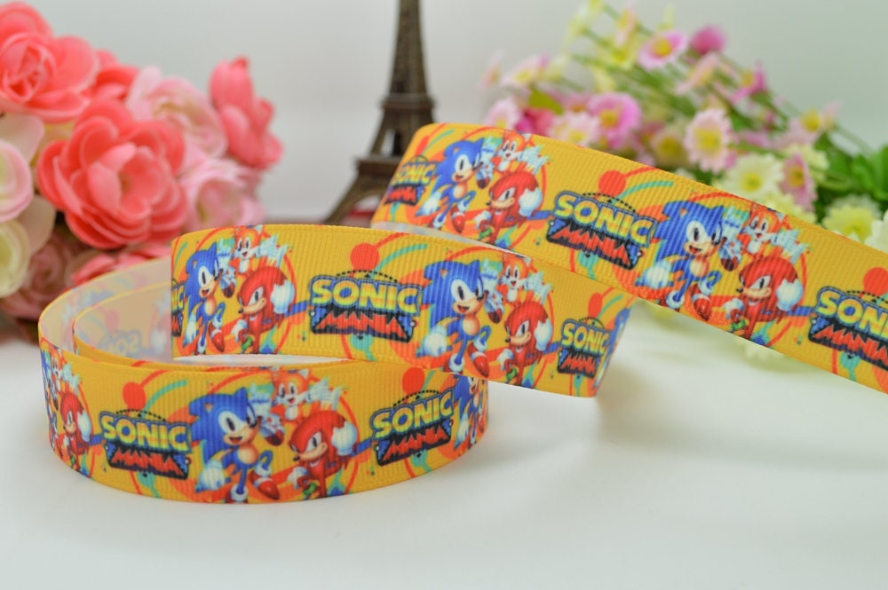 Orange Sonic the Hedgehog 2m X 22mm Wide for Personalised - Etsy UK