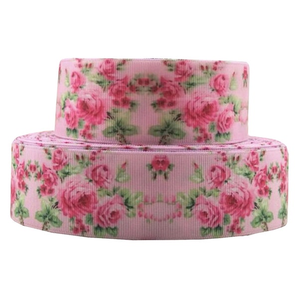 Pink Floral Ribbon - Etsy