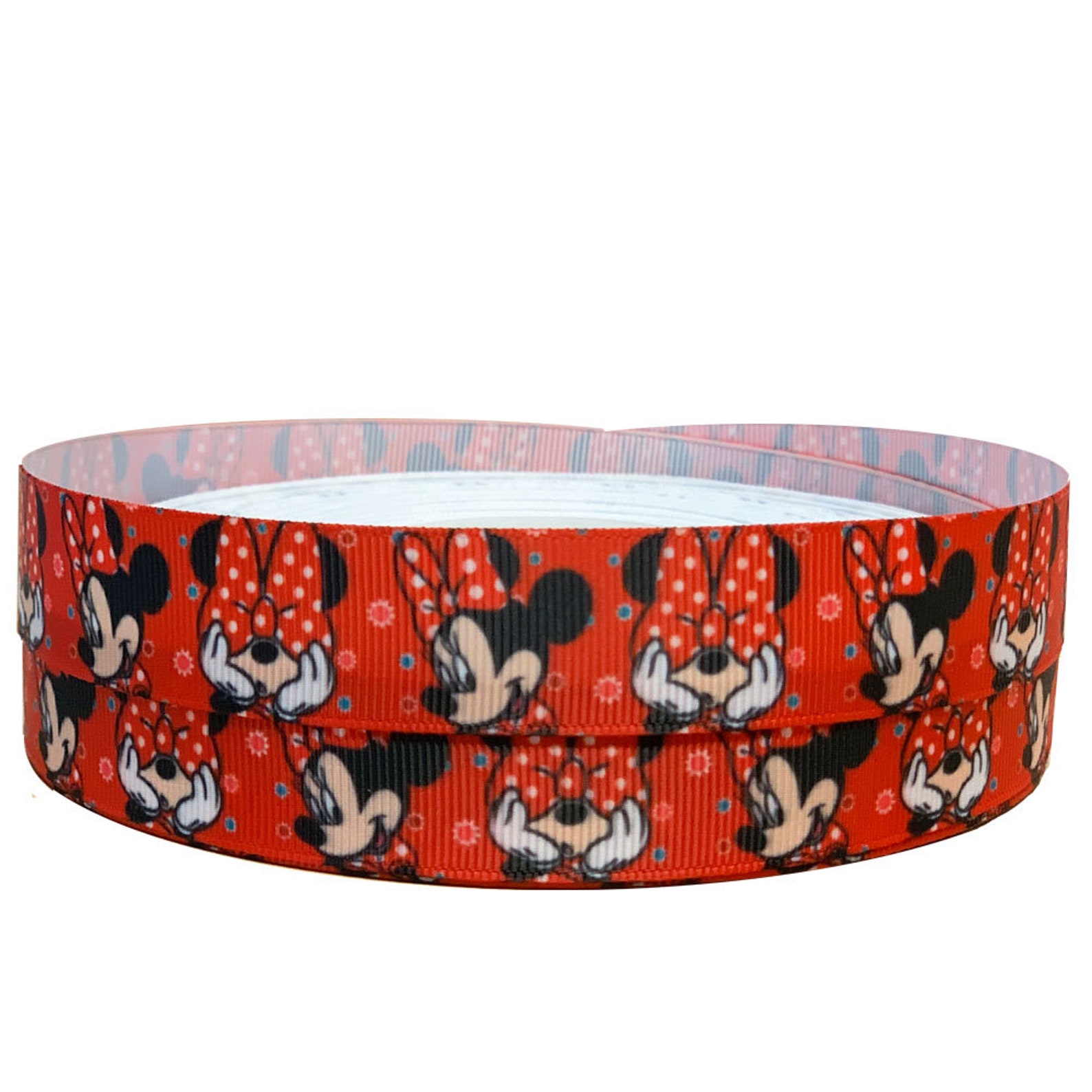Disneys Red Minnie Mouse 2m Grosgrain Ribbon for Birthday - Etsy