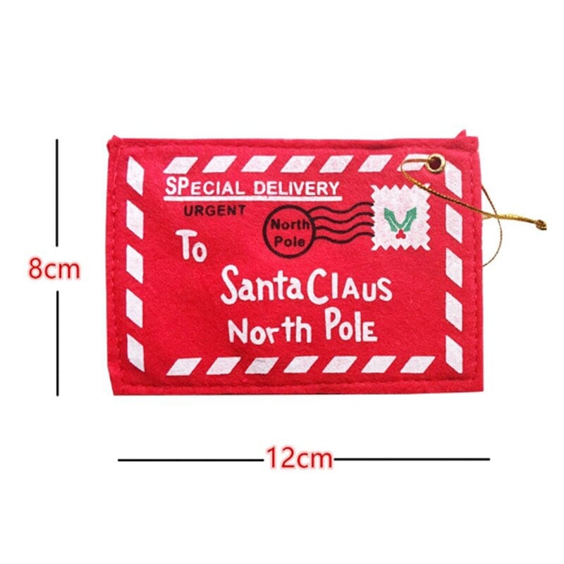 Special Delivery Letter to Santa Red Felt Envelope Christmas - Etsy