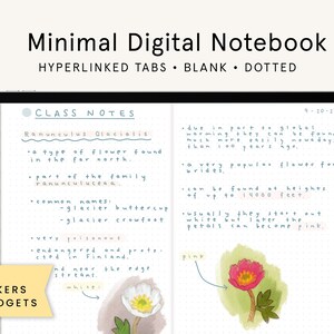 Realistic Digital Bullet Journal, Undated Digital Journal, Goodnotes ...