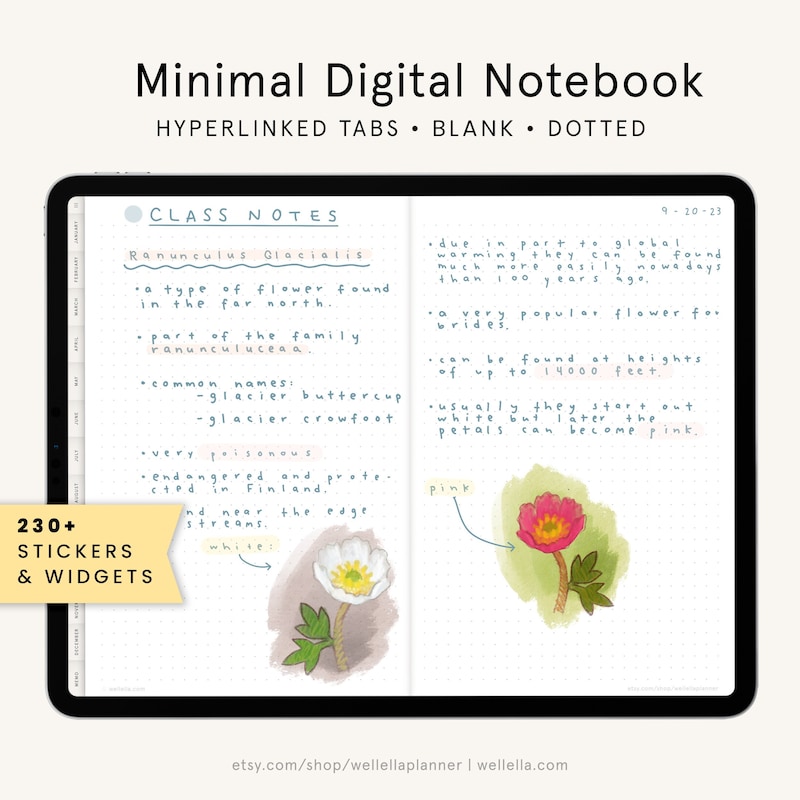 Minimal Notebook - Etsy