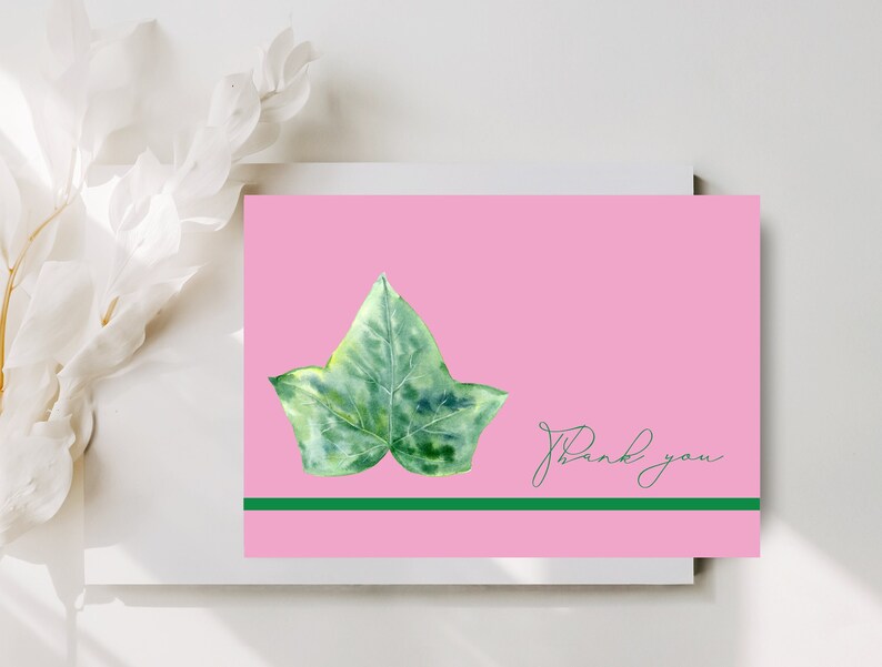 Thank You Greeting Card AKA Inspired Sorority Sisterhood | Etsy