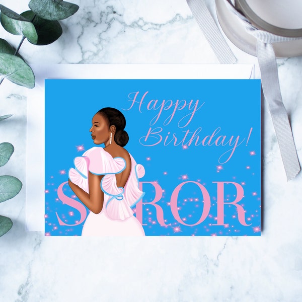 Delta Sigma Theta Sorority Birthday Card - Etsy