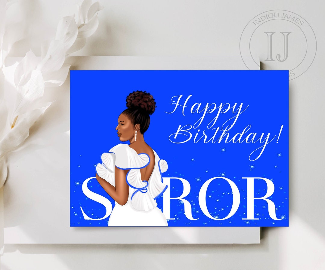 Happy Birthday Soror - Zeta Phi Beta Inspired - Sorority - Sisterhood ...