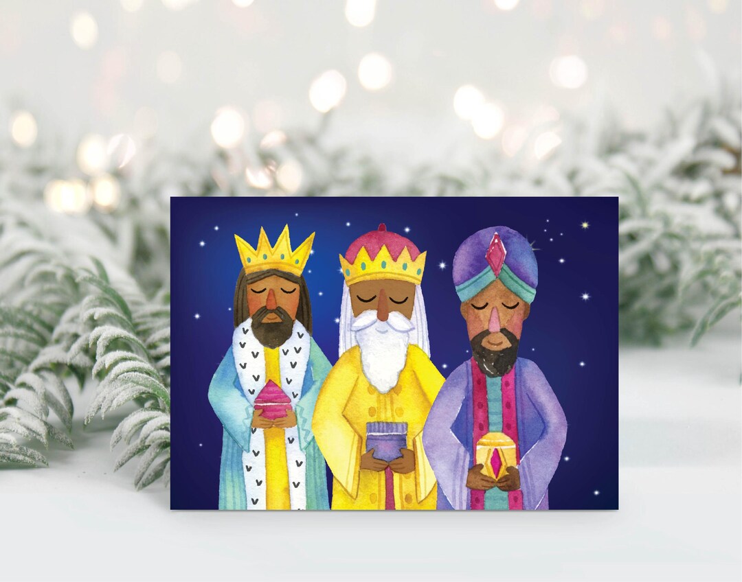 Three Wise Men - Holiday Card - Merry Christmas - Christmas Cards ...