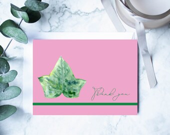 Ivy Thank You Card - Etsy