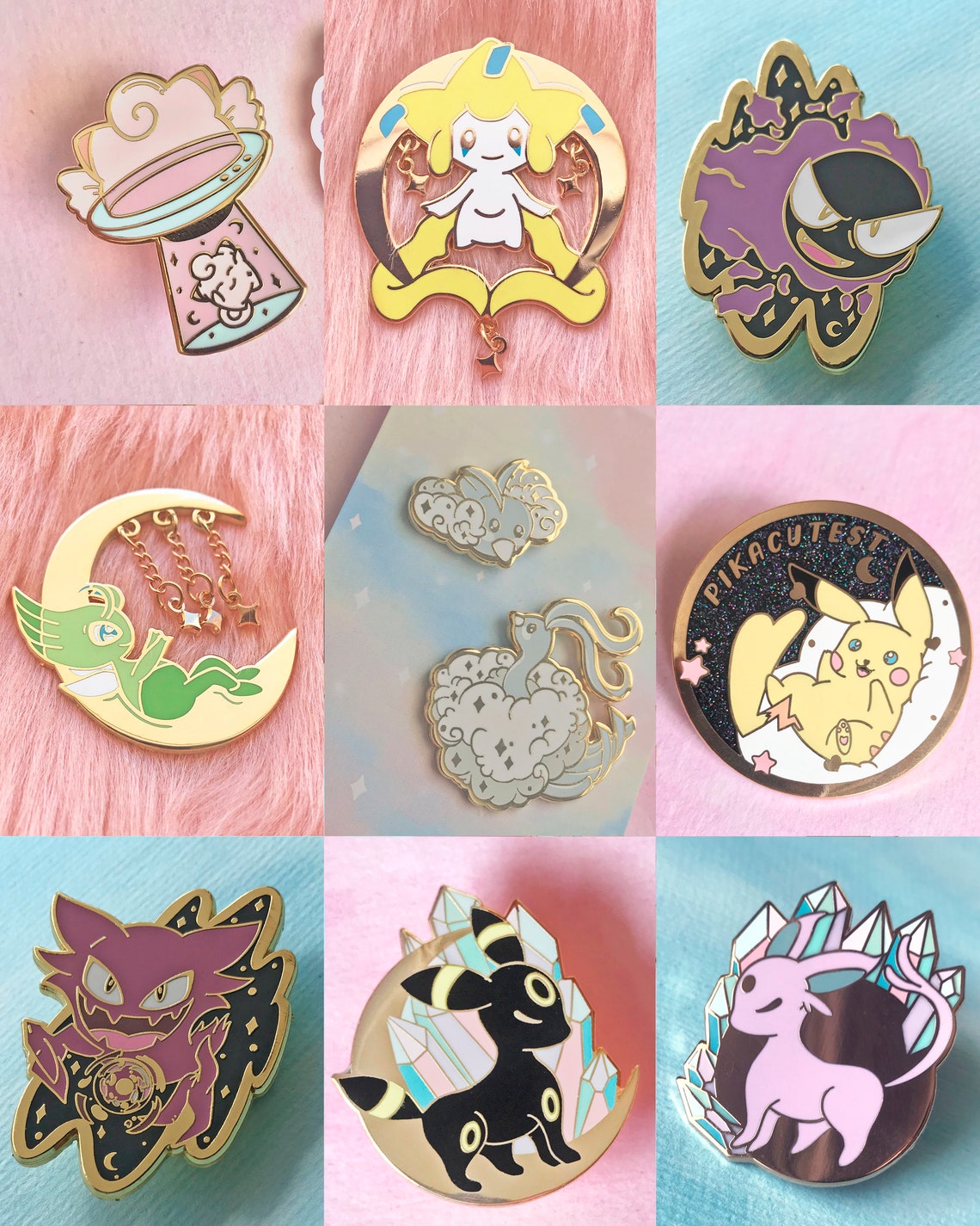 All Pokemon Enamel Pins SECONDS - Etsy