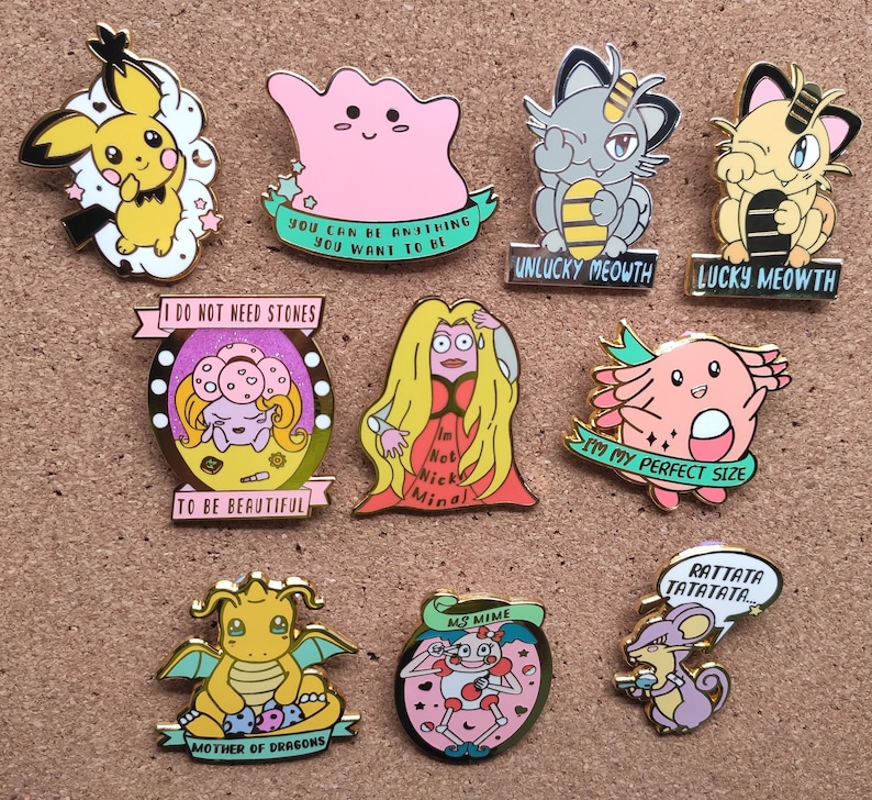 All Pokemon Enamel Pins SECONDS - Etsy