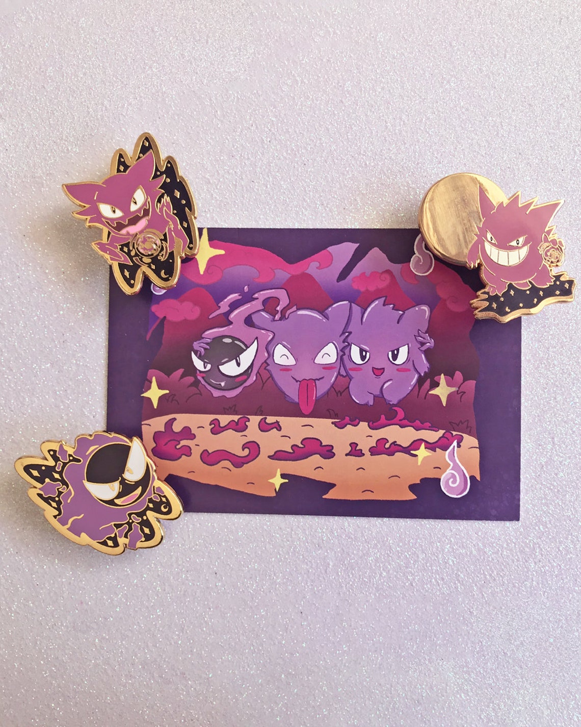 Gengar Hard Enamel Pin (kanto Pokemon Pin Collection) - Etsy