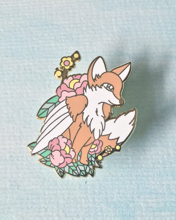 Winged Fox Enamel Pins Summer Colleccion | Etsy