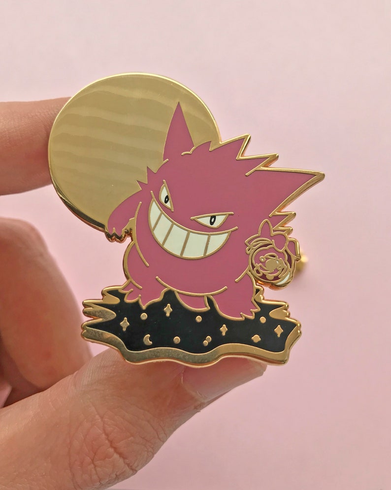 Gengar Hard Enamel Pin kanto Pokemon Pin Collection - Etsy