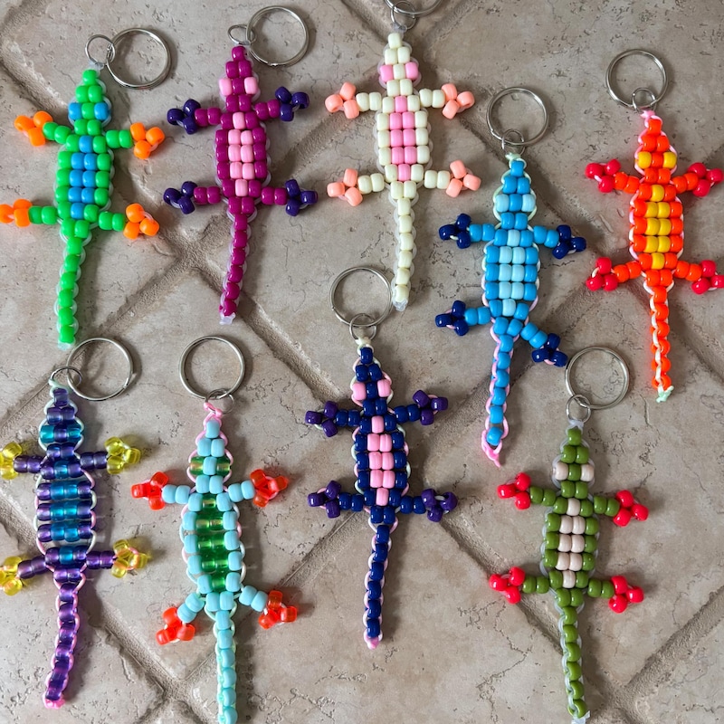 Beaded Pony Keychain - Etsy