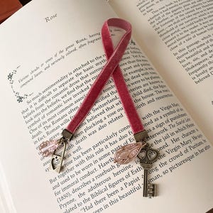 Ribbon Bookmarks Handmade Bookmark Velvet Ribbon Bookmark Reader Gift ...