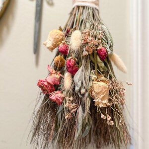 Small Dried Floral Broom Festive Flower Broom - Etsy